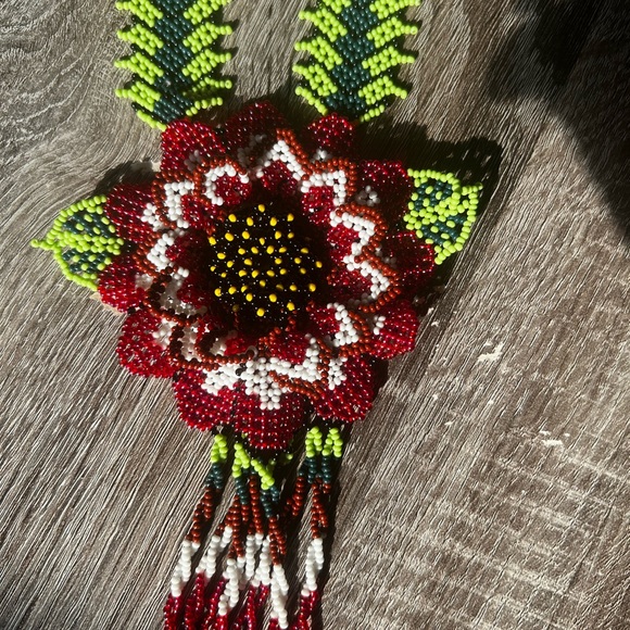 Jewelry | Huichol Art Bead Pectoral With Different Colors | Poshmark